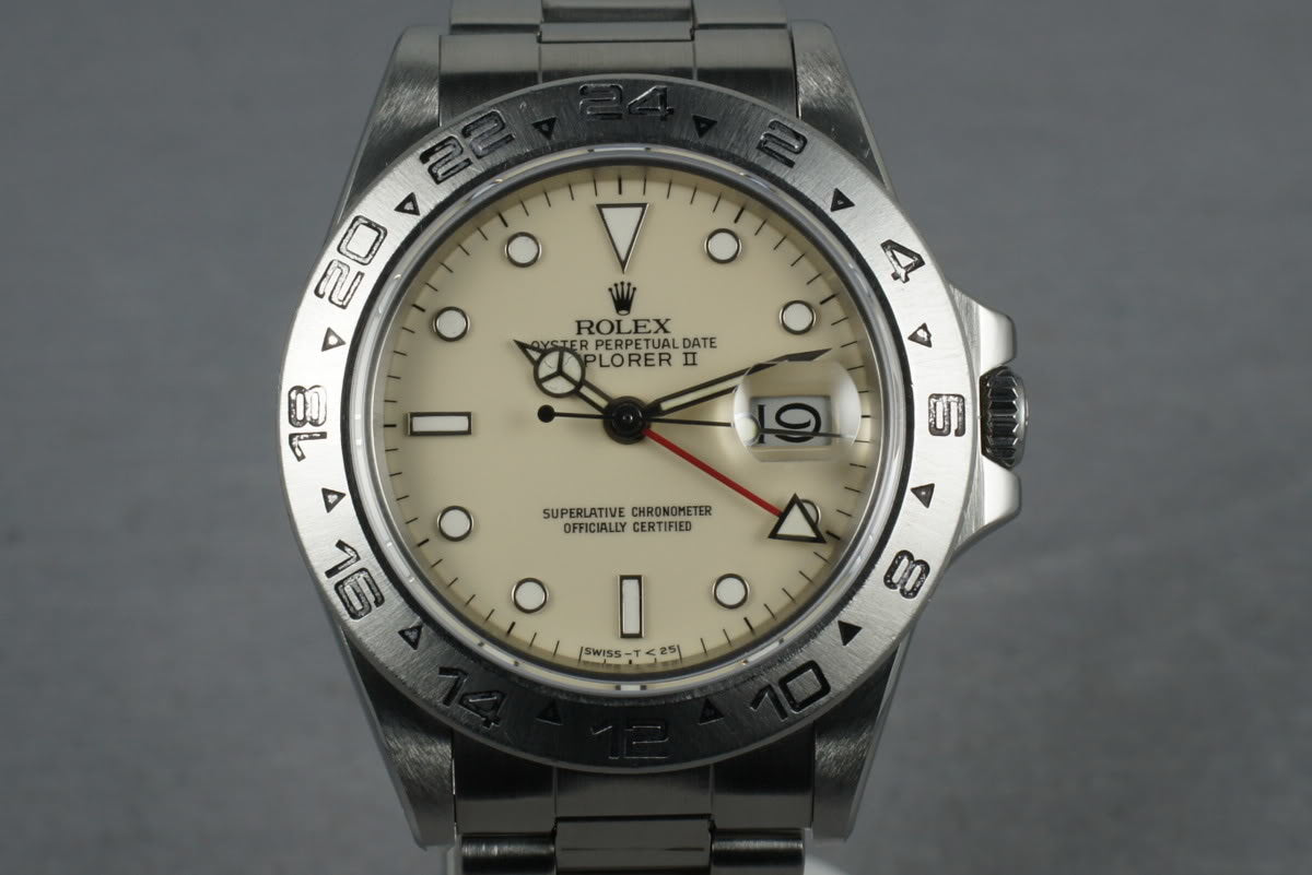 HQ Milton - 1984 Rolex Explorer II 16550 Cream Rail Dial, Inventory ...