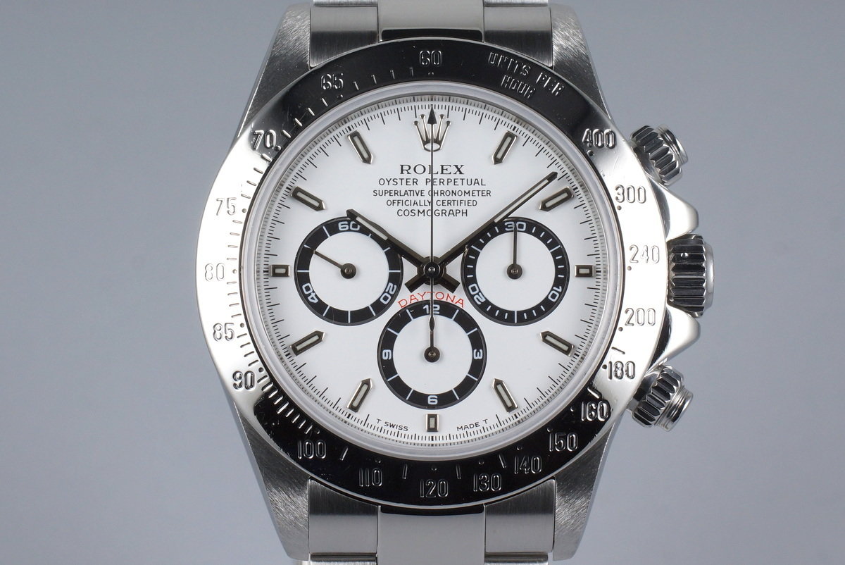HQ Milton - 1997 Rolex Zenith Daytona 16520 White Dial, Inventory #6683 ...