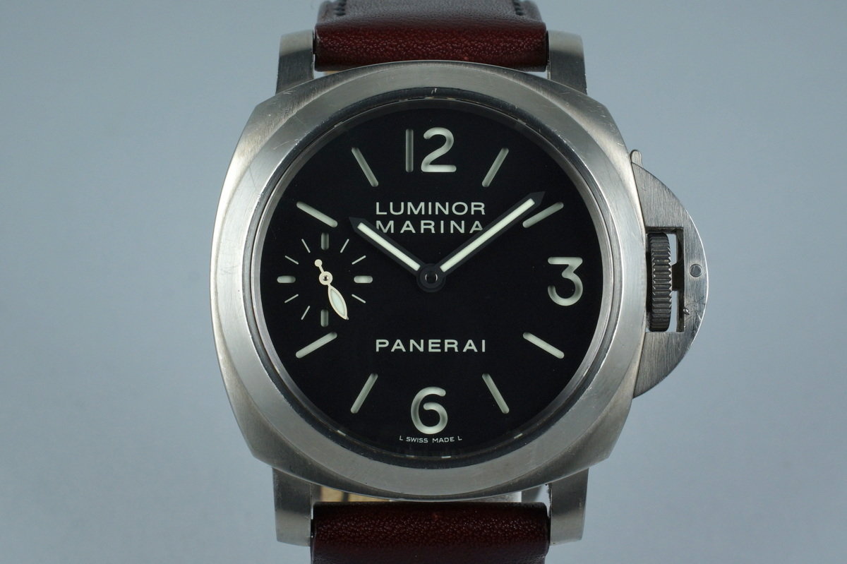 HQ Milton - 2005 Panerai PAM 177 Titanium Marina with Box and Papers ...