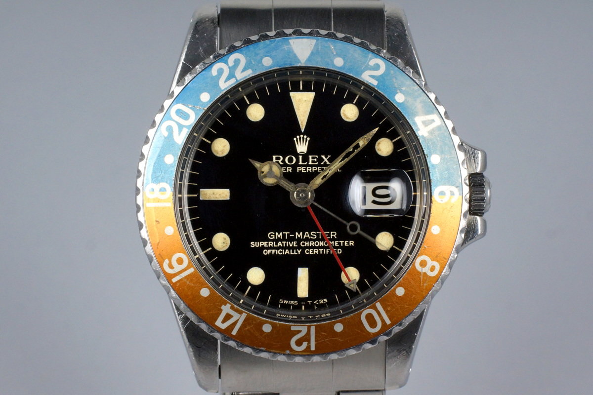 HQ Milton - 1964 Rolex GMT 1675 Glossy Gilt Dial with Box and Papers ...